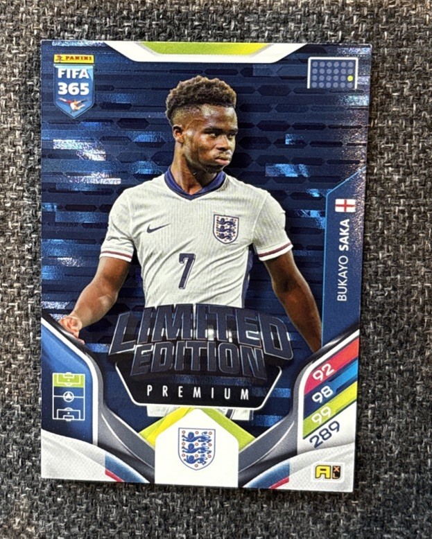 Panini FIFA 365 2025-2026 Premium Limited Edition Bukayo Saka England ...
