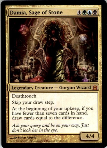 2011 Magic The Gathering Commander 2011 Damia, Sage of Stone #191 Light ...