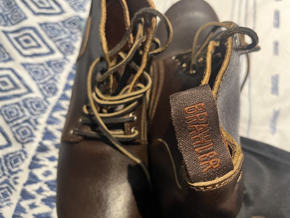 Thursday Boots Company Men's Brawler Size 9.5 Cinnamon Waxed Flesh ...