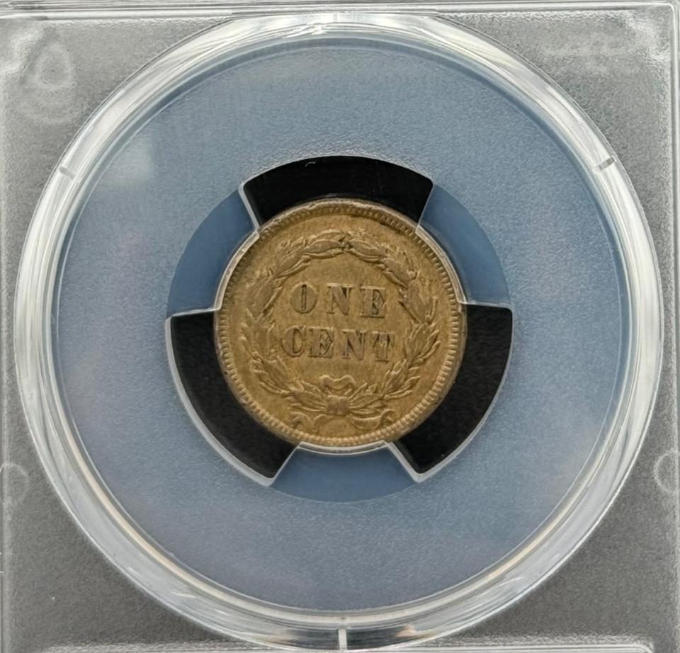 1859 Indian Head 1 Cent Coin, PCGS Almost Uncirculated, High Grade ...