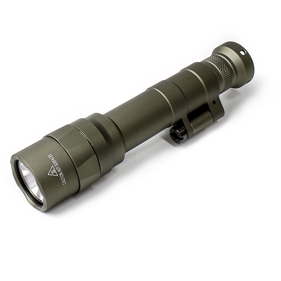M640DF Dual Fuel 1200lm LED Weapon Flashlight Offset Filp Mount Hunting ...