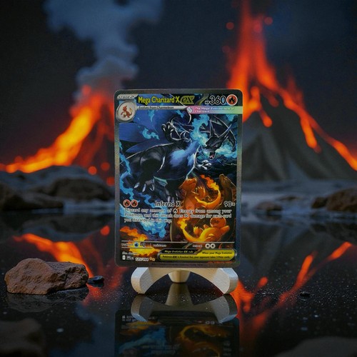 Mega Charizard X EX SIR 125/094 Phantasmal Flames English Full Art Mint ...