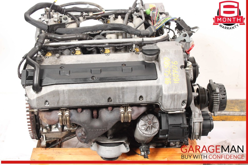 98-06 Mercedes R129 SL500 CLK500 5.0L V8 M113 Engine Motor Block Assy ...