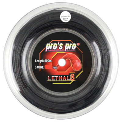 Pro's Pro Lethal 8 - Tennis Racket String - Black - 200m Reel | eBay UK
