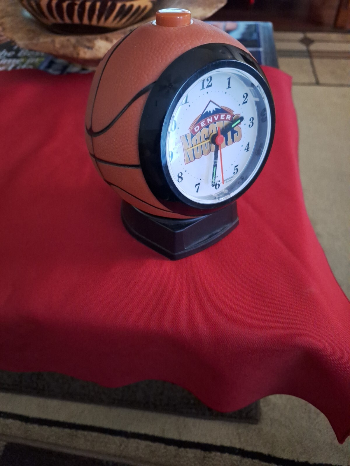 Sportstime by Bulova Denver Nuggets NBA Spalding Basketball Alarm Clock ...