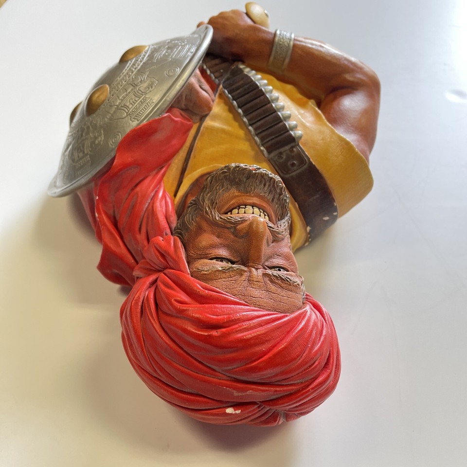 Bossoms Chalkware Wall Hanger Pathan Afghan Muslim Warrior Mountain ...