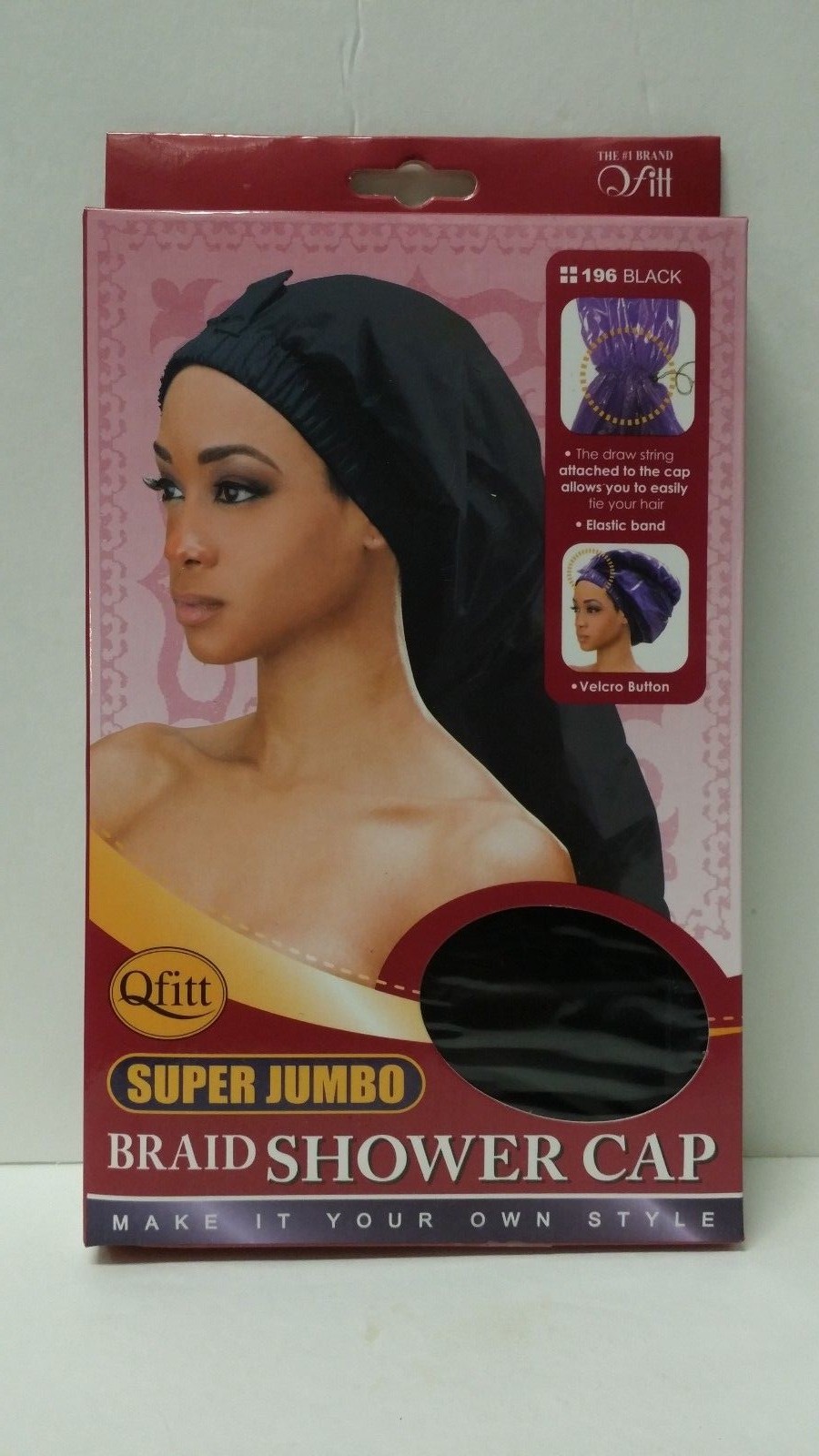 Braid Shower Cap Super Jumbo Size (Black) | eBay