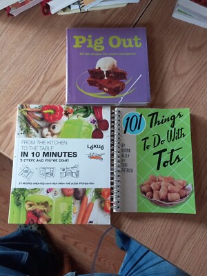 Cookbook Lot Tater Tots, Desserts, Etc | eBay