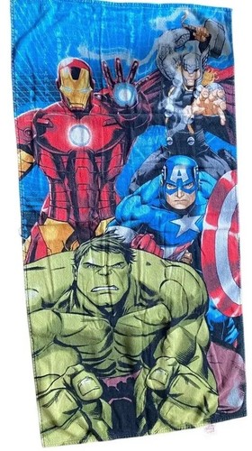 Marvel Avengers Beach Towel Hulk Thor Iron Man Pool Bath Superheroes ...