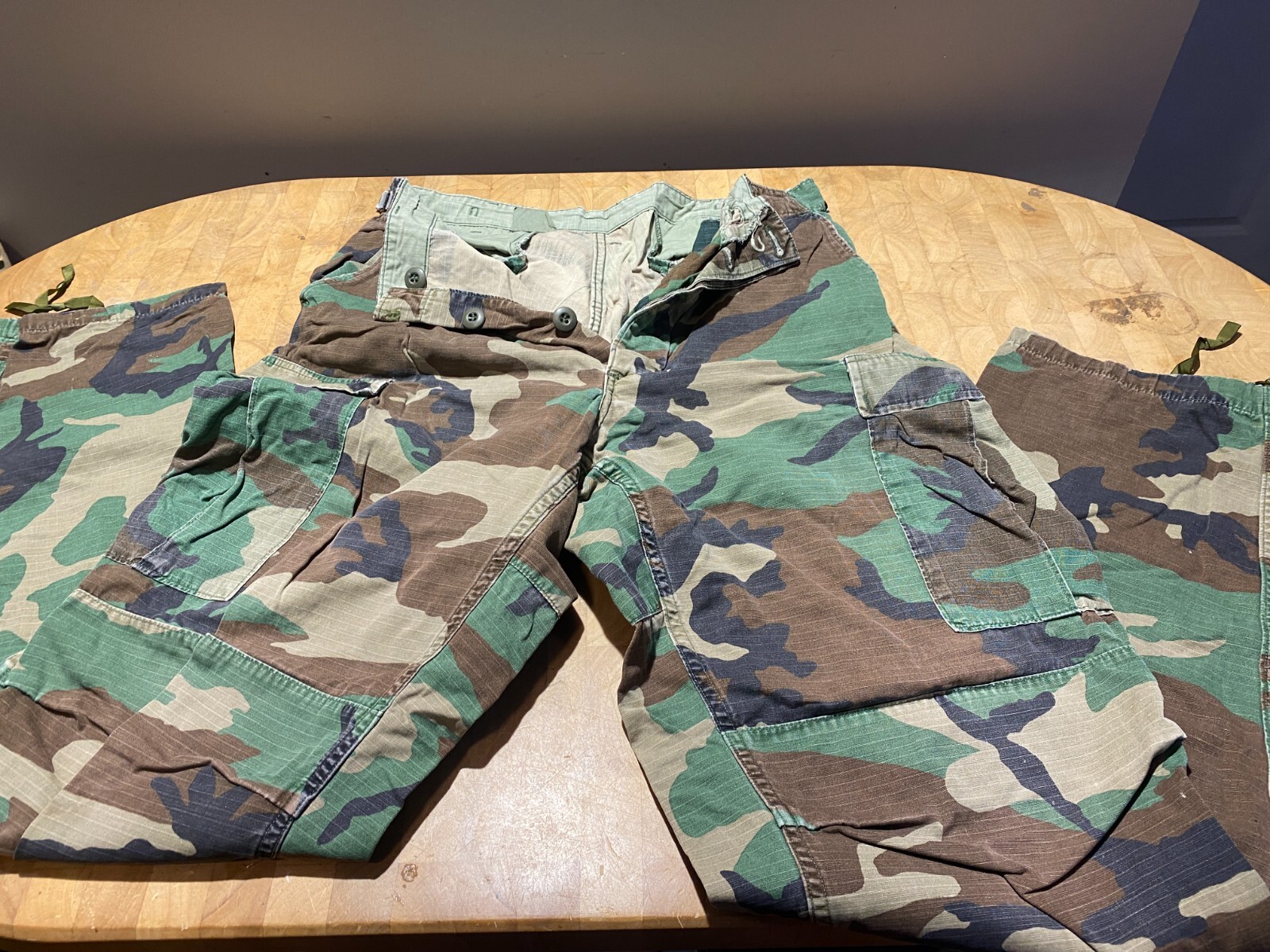 Vintage US Military Pants Men medium Long Woodland Camouflage Trouser ...