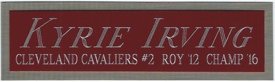 KYRIE IRVING CAVS NAMEPLATE FOR AUTOGRAPHED Signed JERSEY-BASKETBALL ...