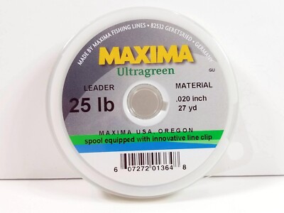 Maxima Ultragreen Leader Tippet Wheel Spools - Size 25 lb - New | eBay