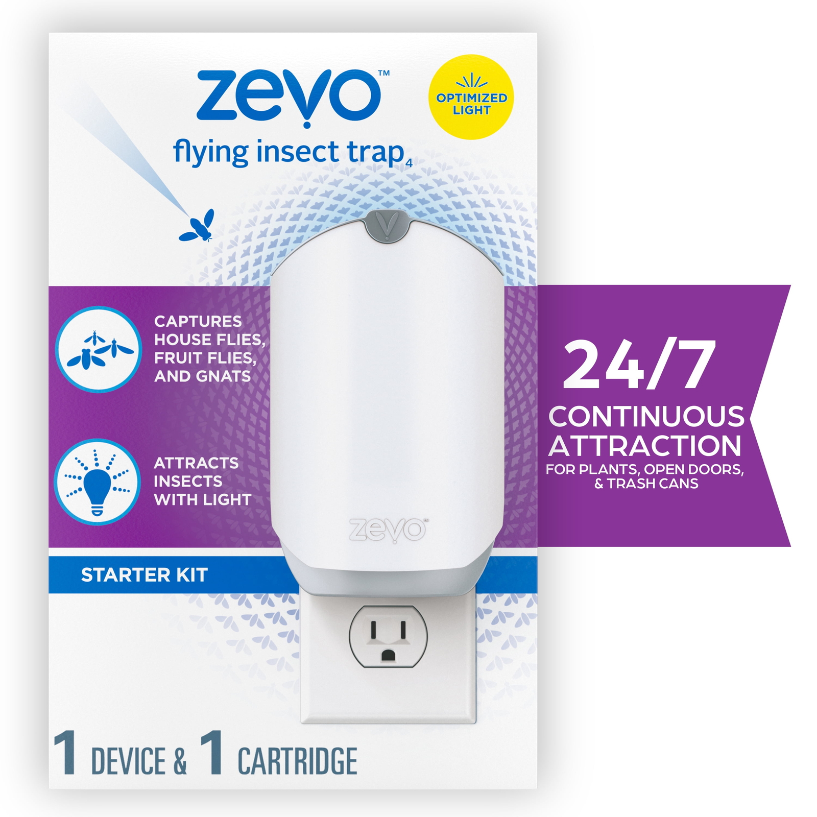 Zevo Flying Insect Fly Trap (1 Device + Refill) 818135014980 | eBay