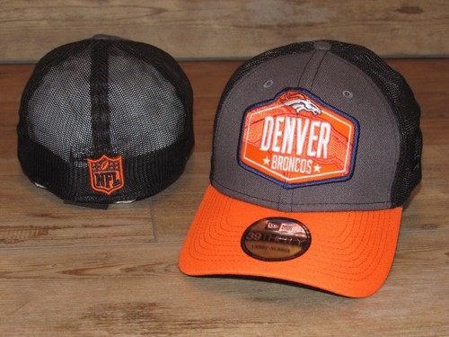Denver Broncos New Era 39Thirty Mesh Back Flex Fitted Hat Cap size Men ...