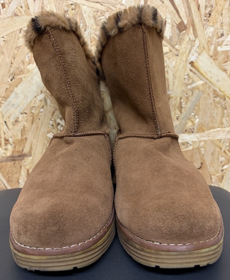 Ladies Skechers Adorbs Polar Ankle Suede Ankle Boots. Uk7 Eu40. Faux ...