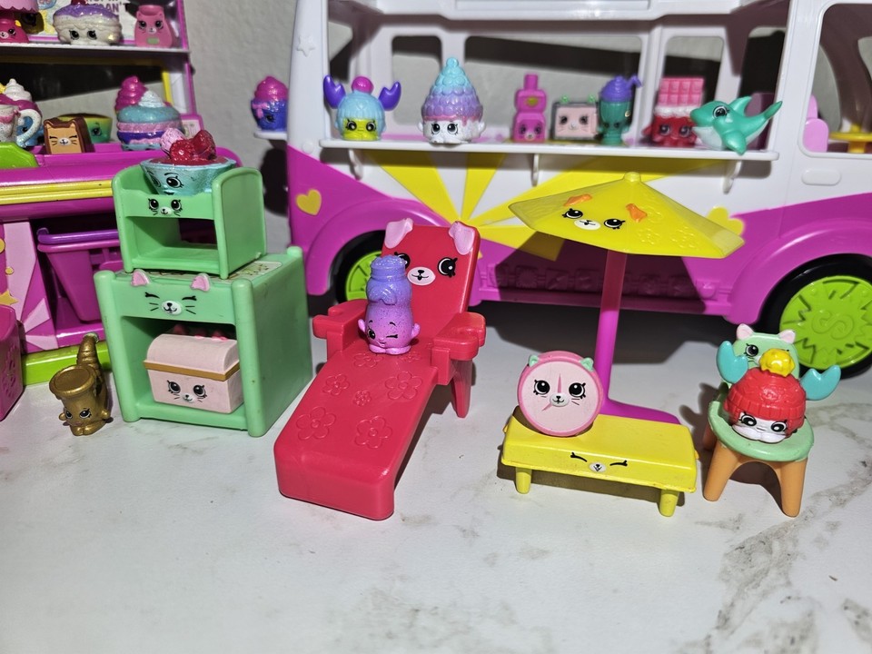 Shopkins Lot Supermarket Scoops Ice Cream Truck Over 40 Shopkins | eBay
