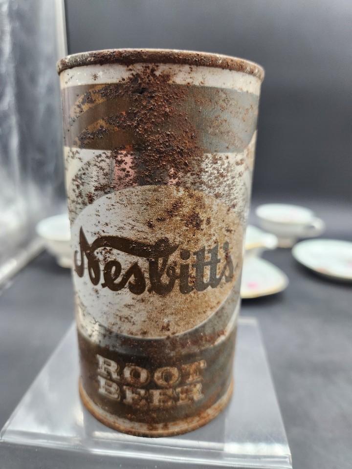 Early 1960 Nesbitt's Root Beer Soda Can Flattop Steel Los Angeles Ca ...