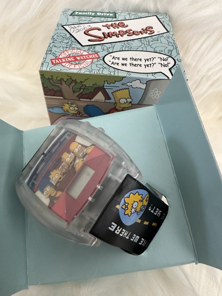 The Simpsons Talking Wrist Watch Burger King 2002 "Family Drive" NIB | eBay