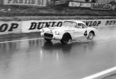 Leon Lilley Fred Gamble Camoradi USA Chevrolet Corvette 1960 Old Photo ...