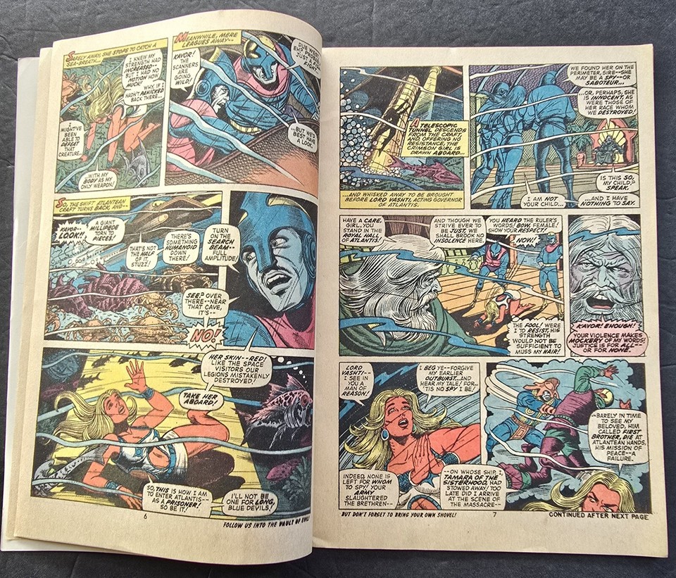 SUB-MARINER #58 COMIC BOOK (MARVEL,1973) BRONZE AGE 1st Tamara Rahn ...