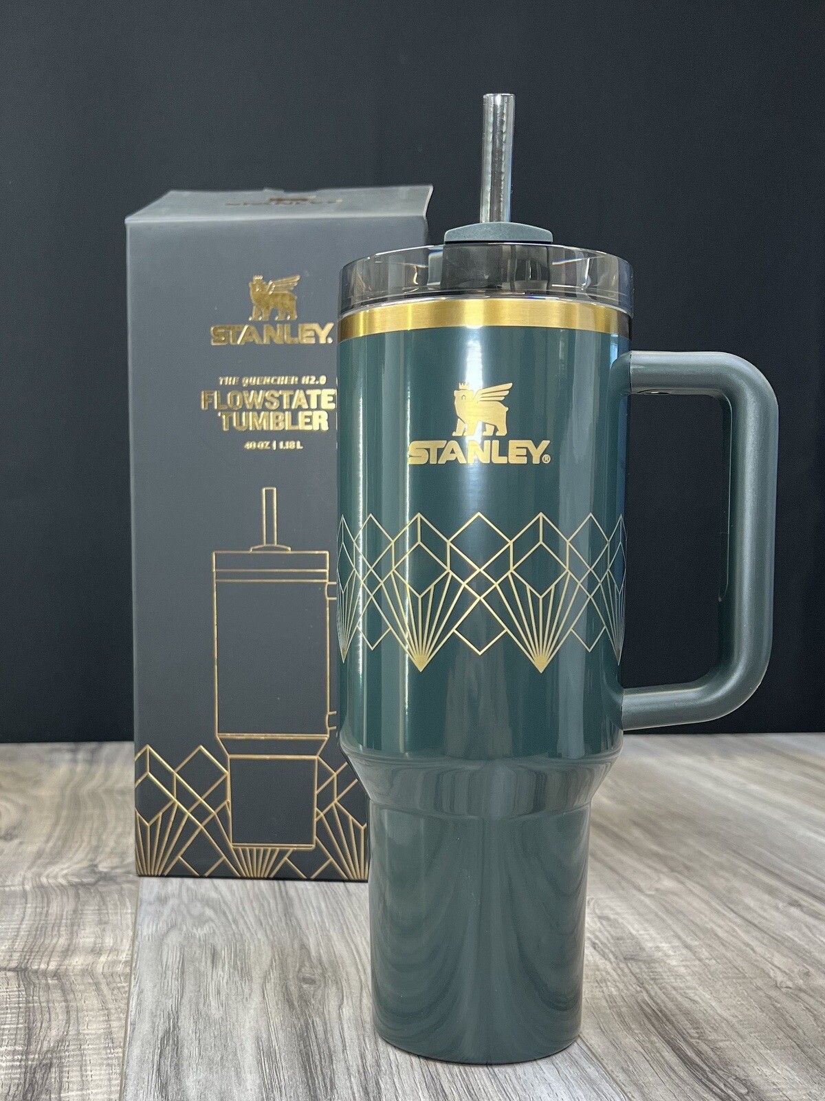 Stanley Deco Collection Quencher H2.0 Flowstate Tumbler Forest Gloss ...