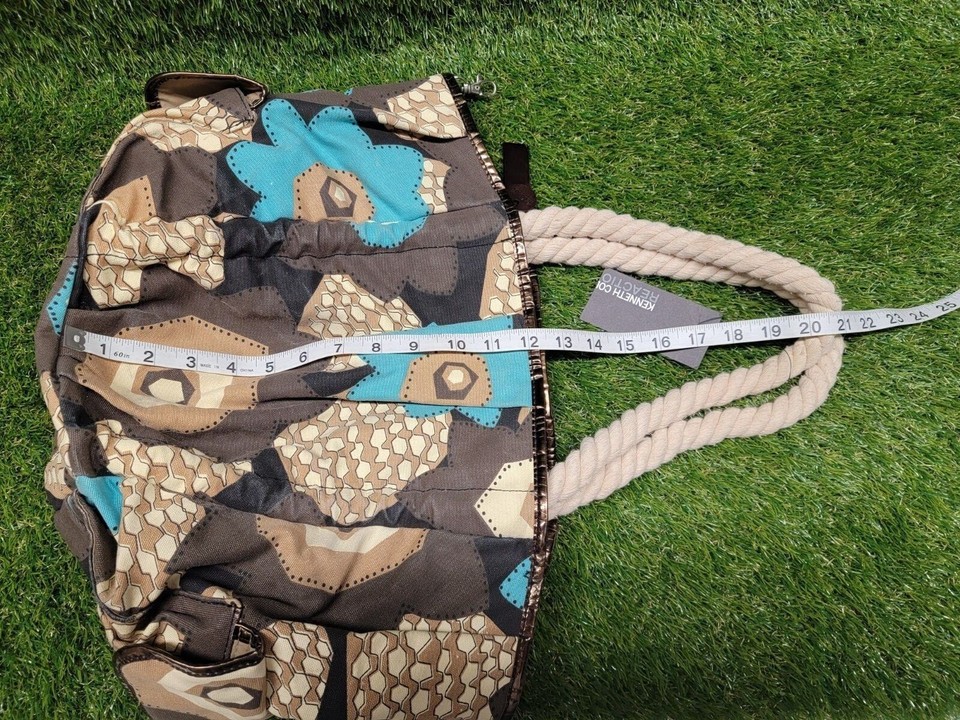 Kenneth Cole Reaction Rock The Tote Canvas Satchel Shoulder Bag Large ...