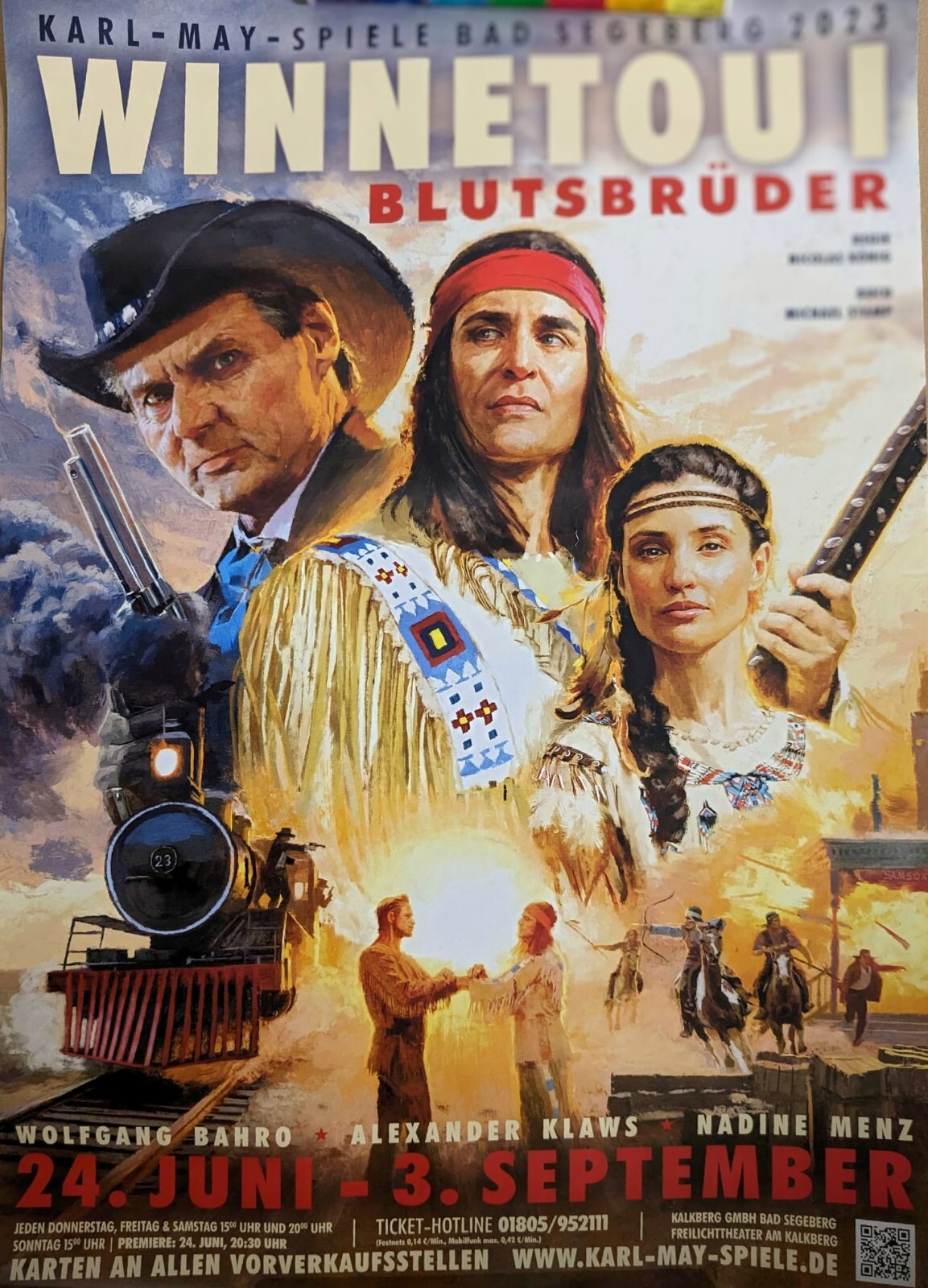 Karl-May-Spiele 2023.Bad Segeberg. Plakat/Poster. Winnetou 1 ...