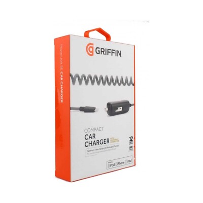 GRIFFIN POWER JOLT SE CAR CHARGER BUILT-IN LIGHTNING CABLE MFI ...