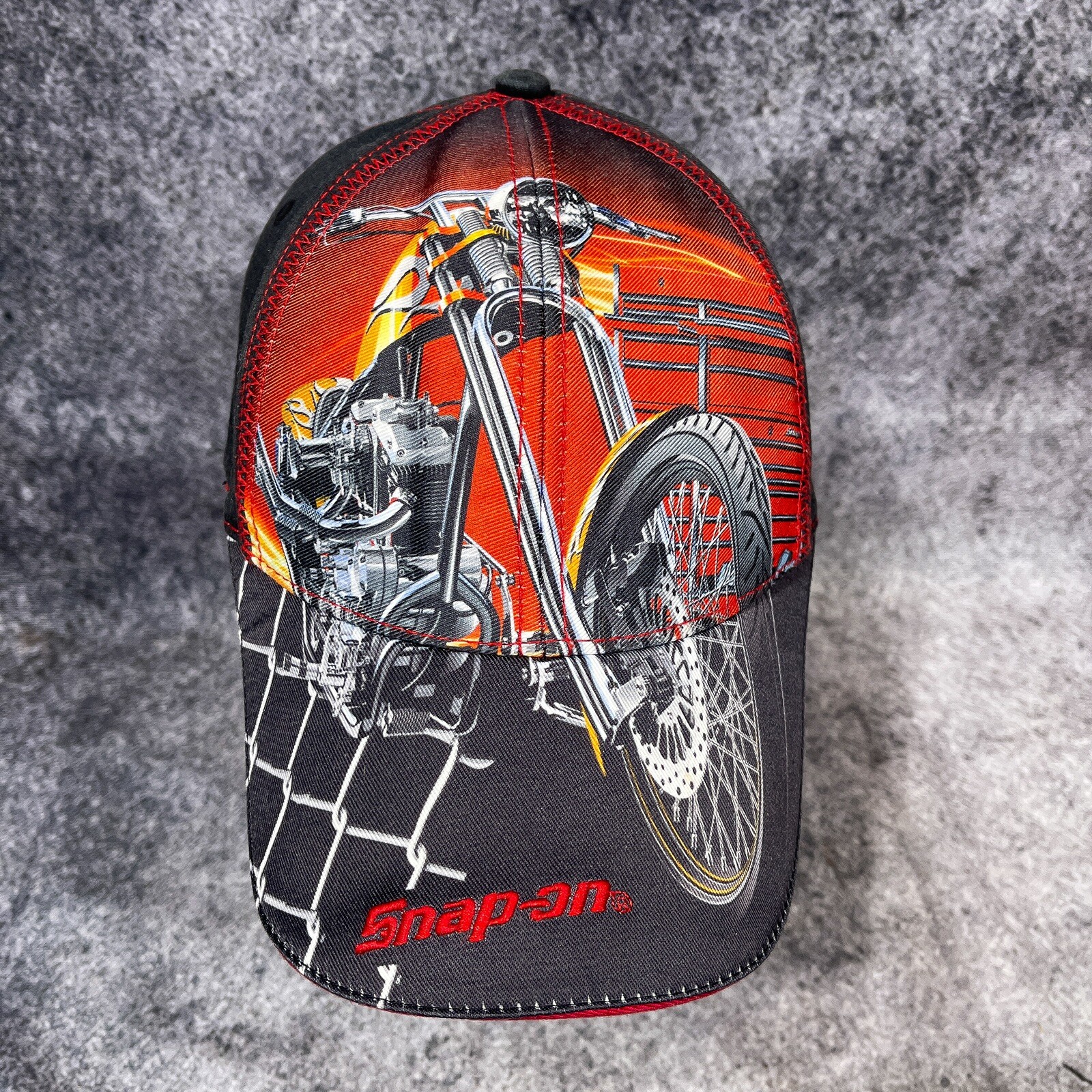 Rare SNAP-ON TOOLS Chopper Motorcycle Adjustable Hat By Choko Cap Logo ...