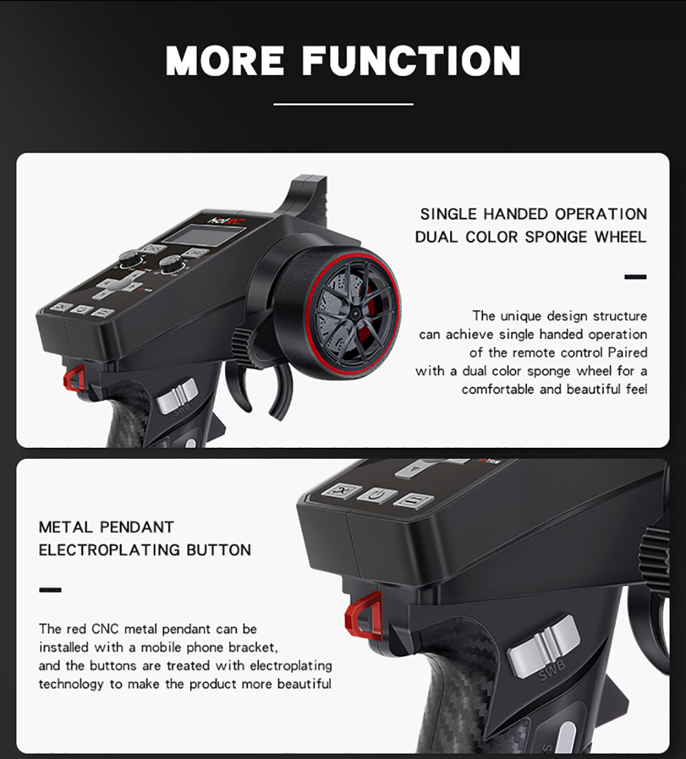 HotRC CT-6A/8A DS600 6CH 8CH 2.4G Transmitter Receiver Radio for RC Car ...