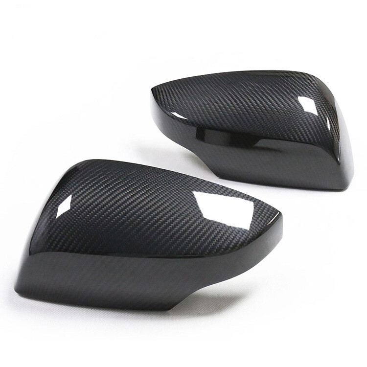 Gloss Real Dry Carbon Fiber Side Mirror Caps Cover Fits 15-21 WRX STI ...