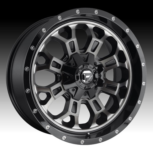 Fuel D561 Crush Machined Black DDT 18x9 8x180 1mm (D56118901850) | eBay