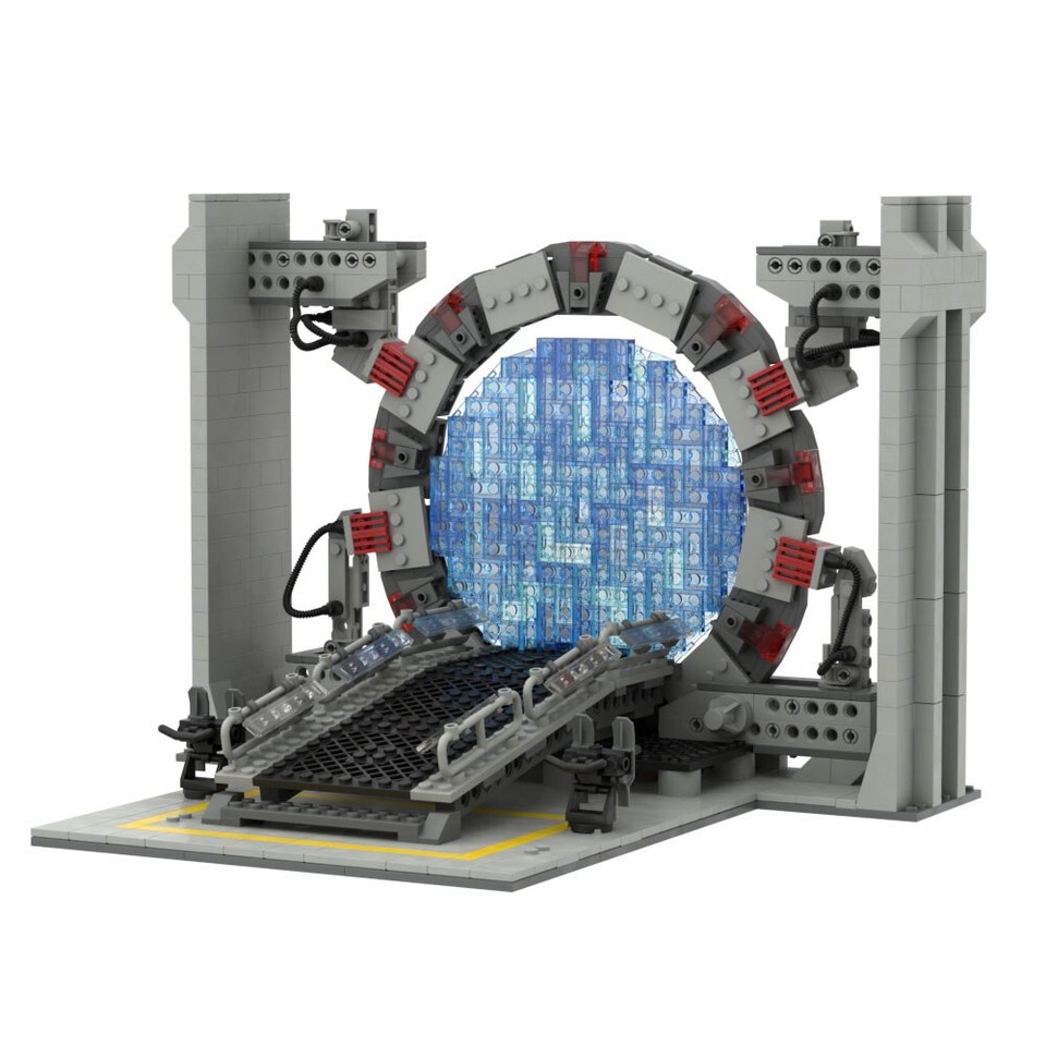 Stargate Portal with DHD Control Device Sci-Fi Adventure Building Set ...