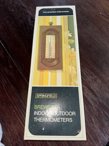 Springfield Brewster #1002 Indoor/Outdoor Thermometer NIB | eBay