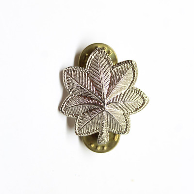 US Army Lieutenant Colonel Major Pin Silver Tone Oak Leaf Maple #2 | eBay