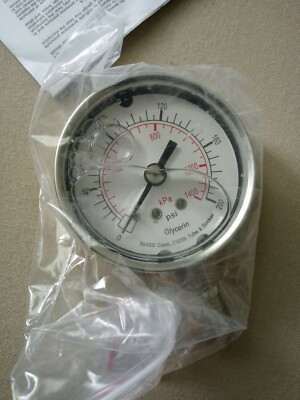 Grainger Approved 4CFG1 Pressure Gauge, Liquid Filled, 2 In | eBay