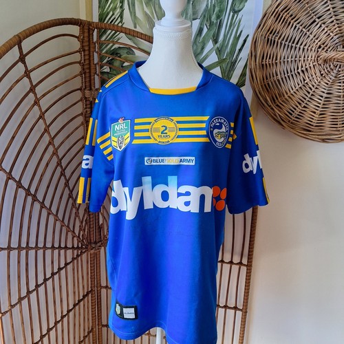 NRL Authentics Parramatta Eels 2006 Signed Footy Jersey M 2 Signatures ...