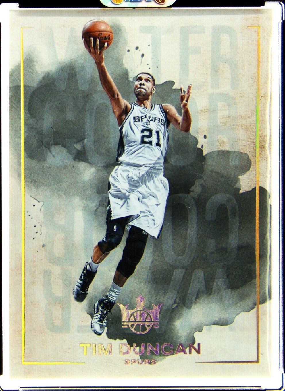 2024-25 Panini Court Kings - Water Color Tim Duncan #21 Gold /10 for ...