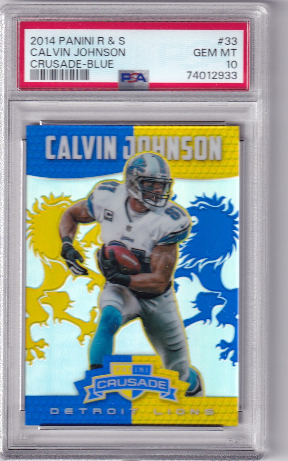 2014 Panini Rookies & Stars - Crusade Blue #33 Calvin Johnson, Calvin ...