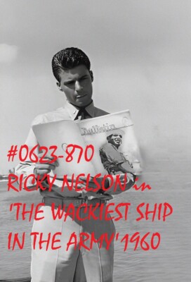 VINTAGE MALE PORTRAIT #0623-870 -'ricky nelson 1960' -free shipping usa ...