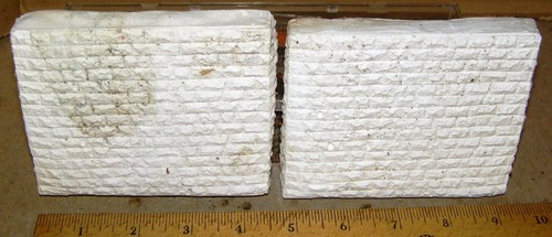 O Scale On3 On30 2 Stone ABUTMENT Walls PLASTER CASTINGS UNKNOWN NO ...