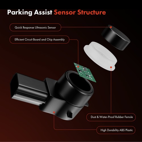 4Pcs Bumper Parking Assist Sensor Kit for Toyota FJ Cruiser 2007-2010 ...