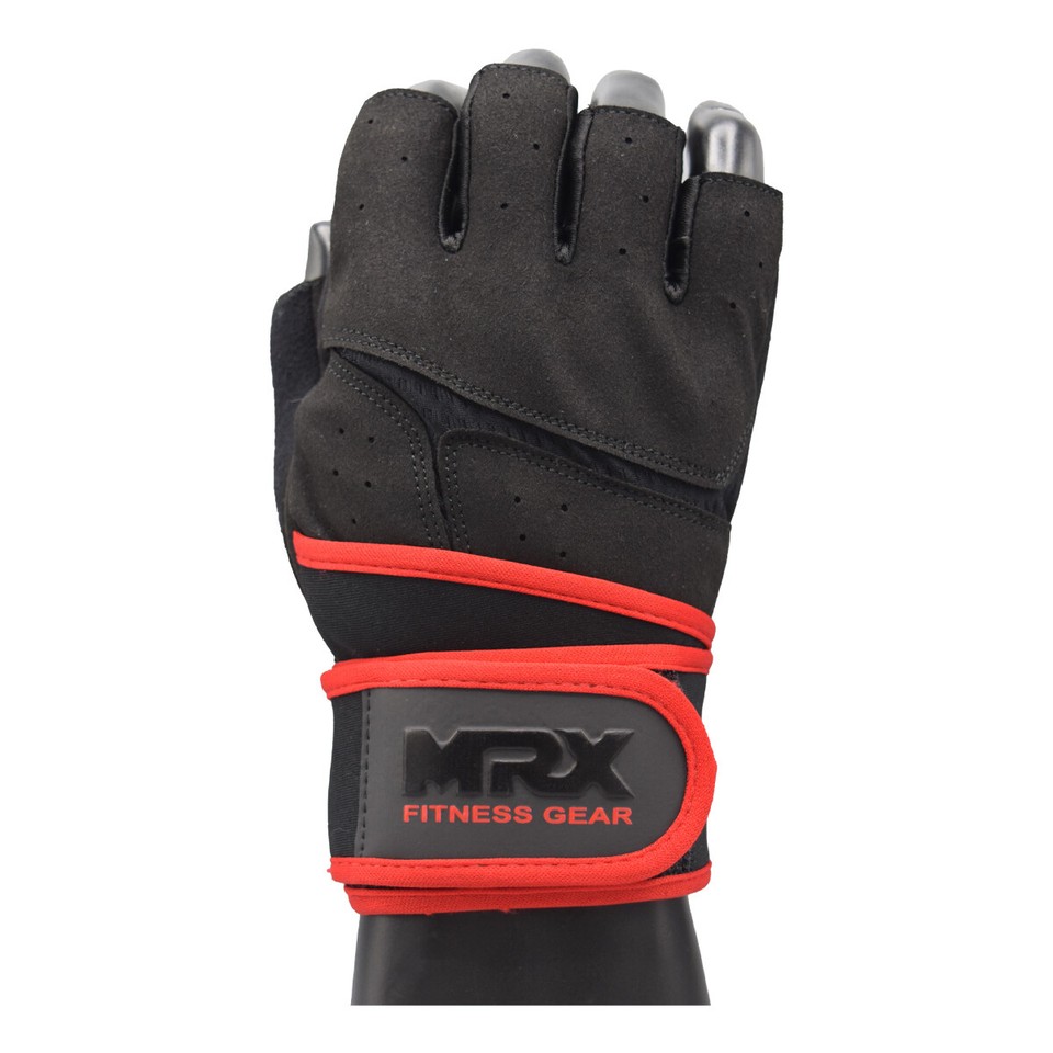 MRX Men Workout Weightlifting Gloves Wrist Support Workout Gym ...
