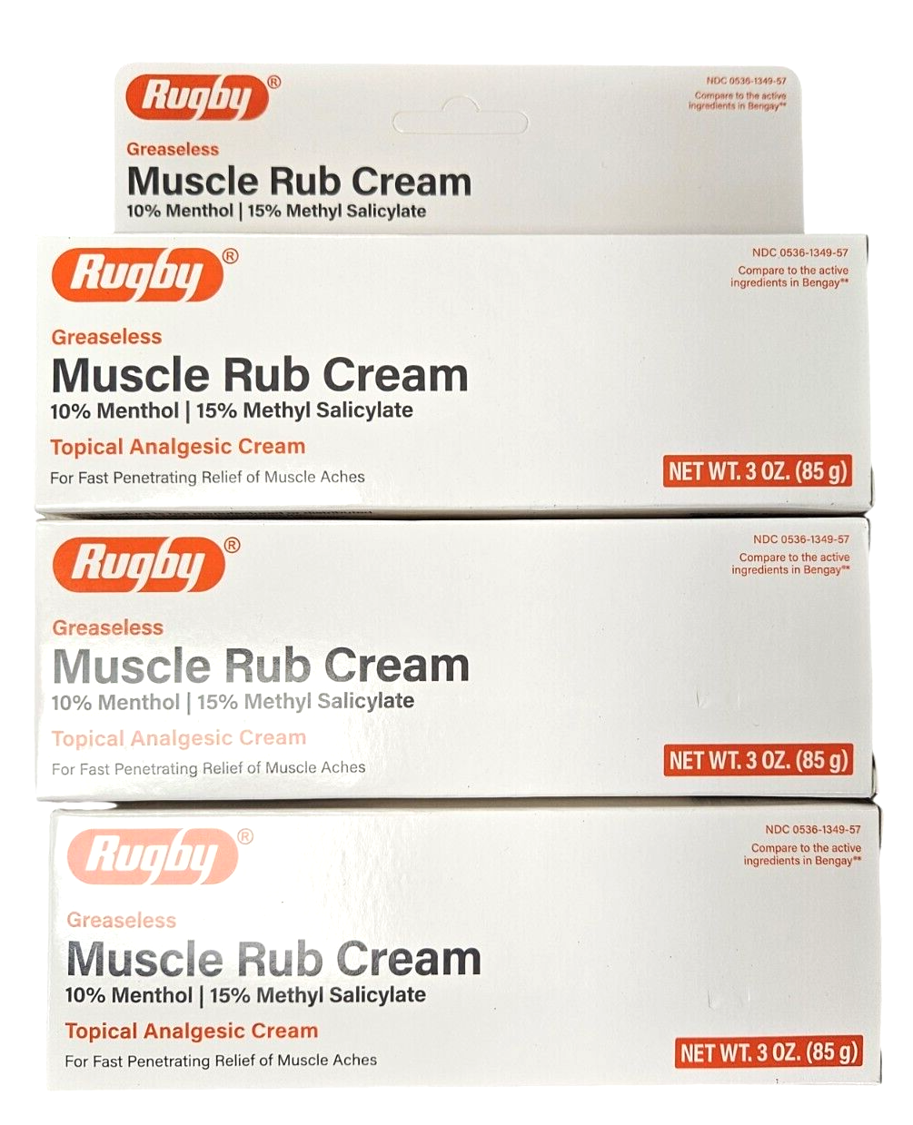 Rugby Muscle Rub Cream 3oz Large Tube ( 3 PACK ) PHARMACY FRESH! __ | eBay
