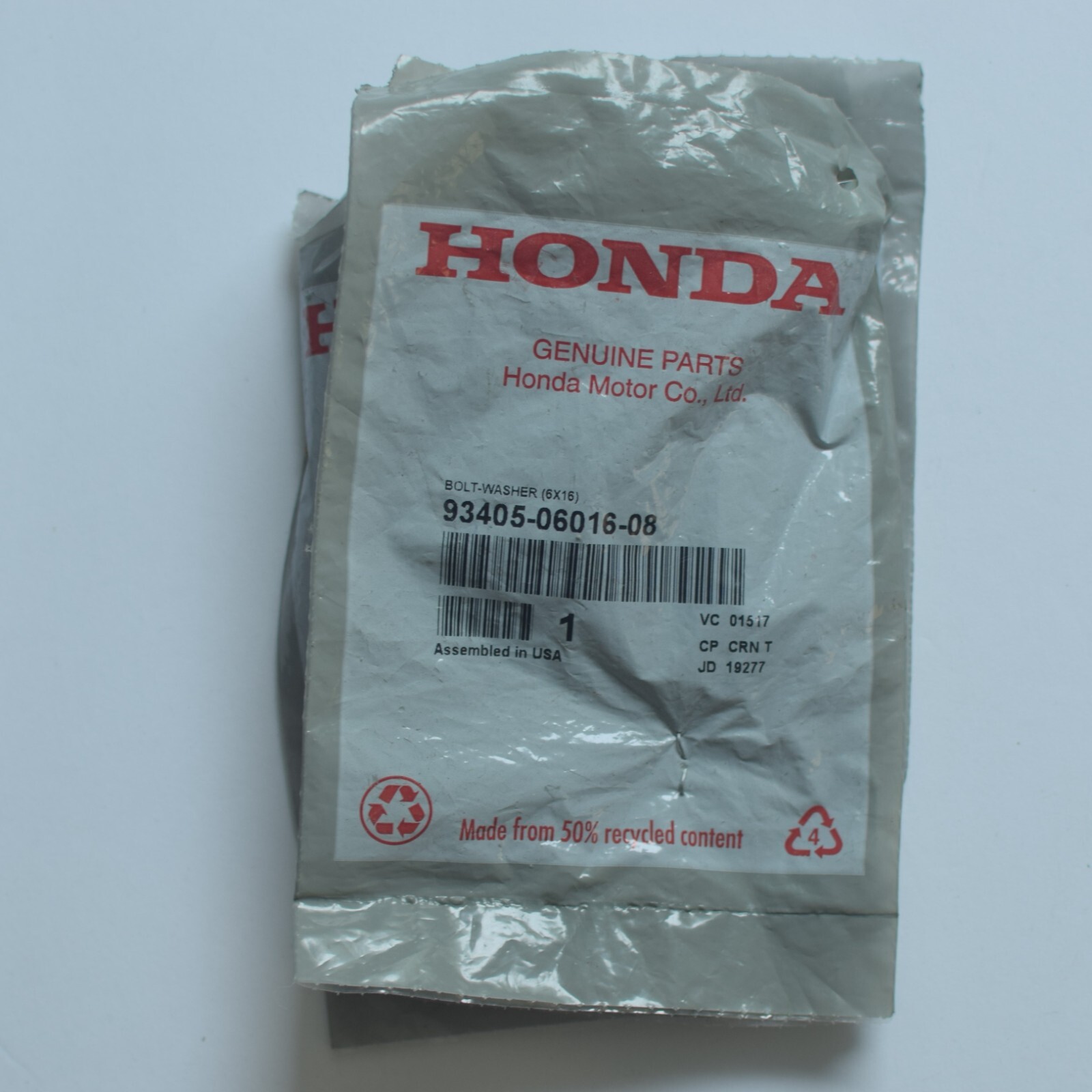 Original OEM Honda Part # 93405-06016-08 Bolt-Washer (6X16) | eBay