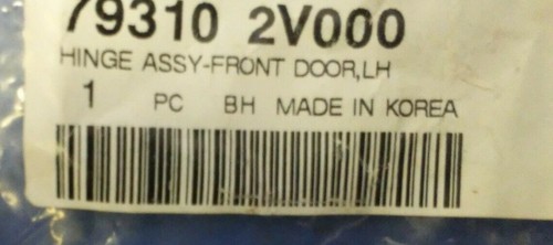 Genuine Hyundai Door Hinge Left Hand OEM 79310-2V000 | eBay
