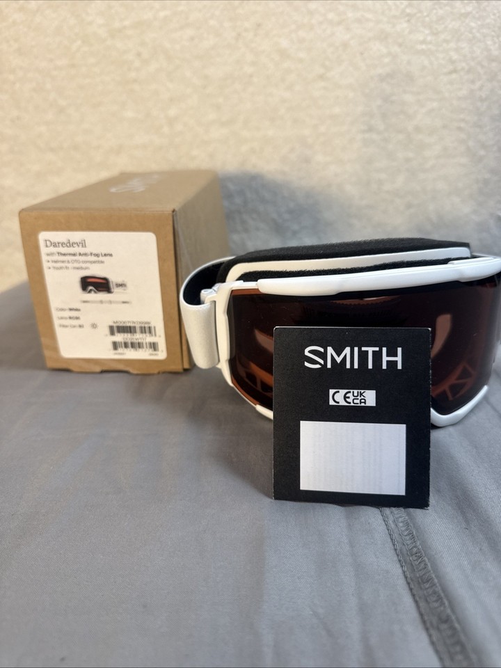 Smith Daredevil Snow Goggles White RC36 Lens Anti-Fog Youth Ski ...