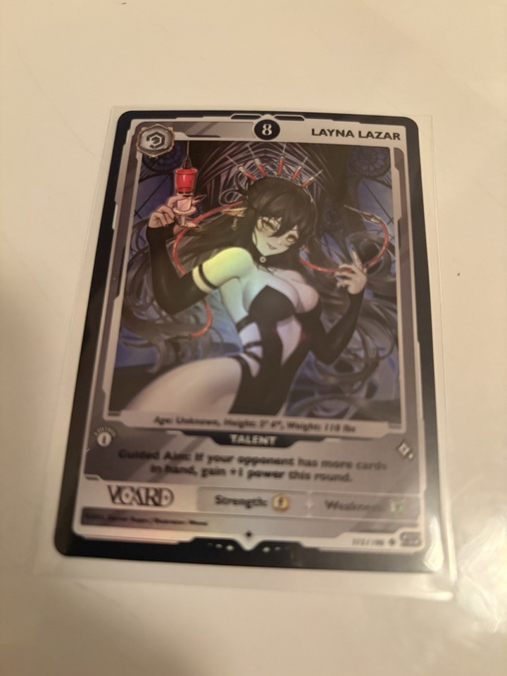 Gamersupps VCARD Rising Stars 1st Ed Holo 8 Vtuber Layna Lazar | eBay