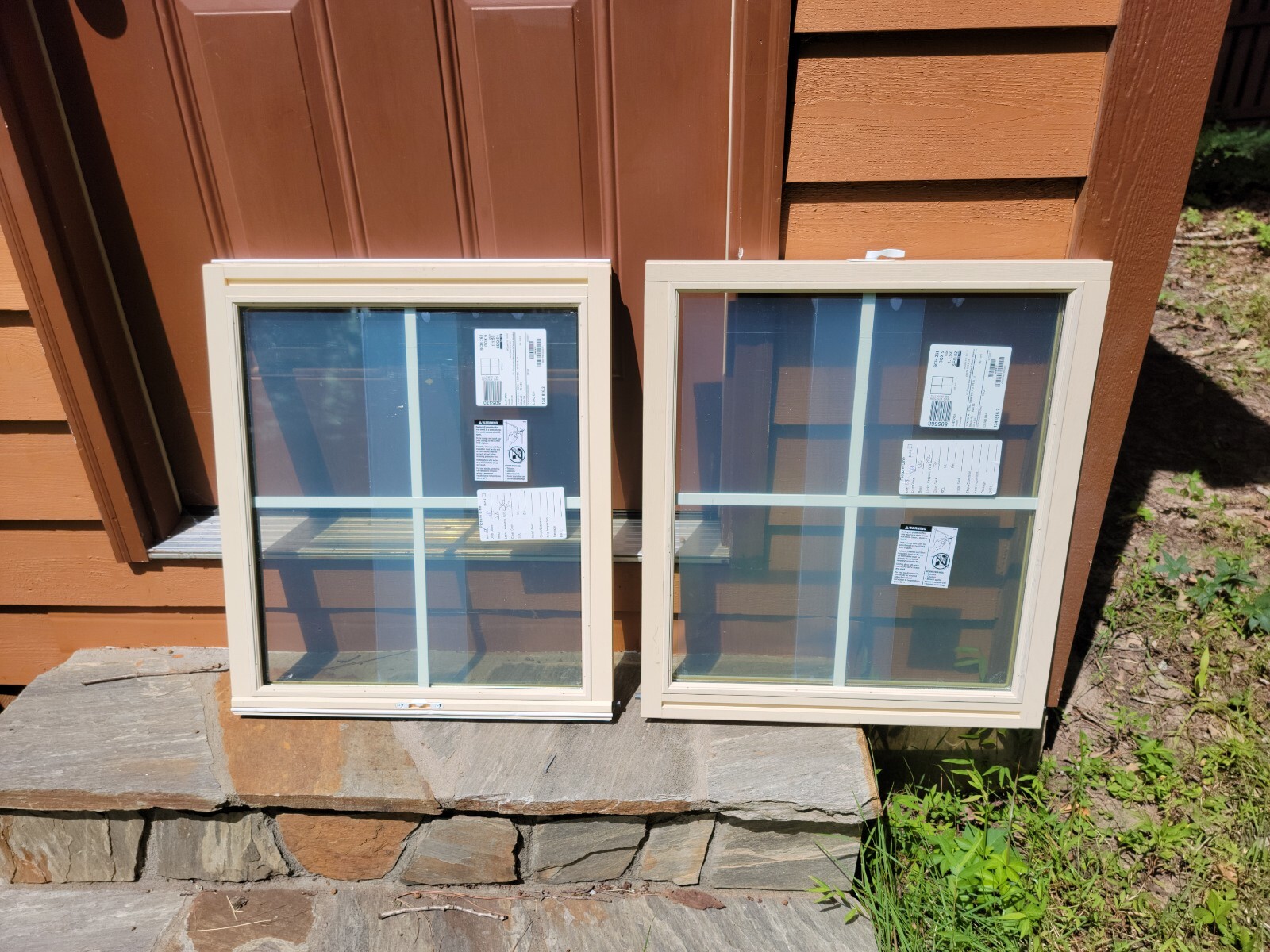 NEW Jeld-Wen White Vinyl Double-Hung Sash Replacement Window Kit 25-3/8 ...