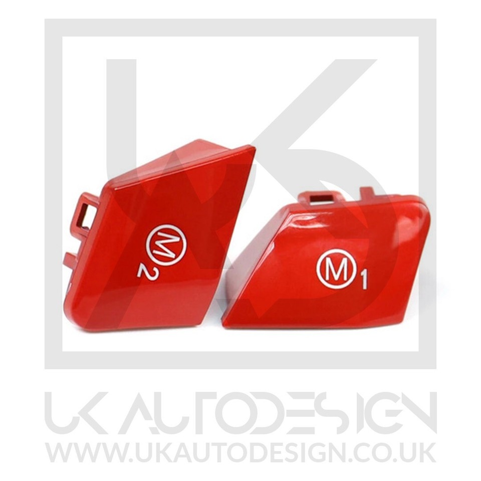 BMW M2/M3/M4/M5/M6 Red M1 M2 Buttons (F87/F80/F82/F83/F10/F06/F12/F13 ...